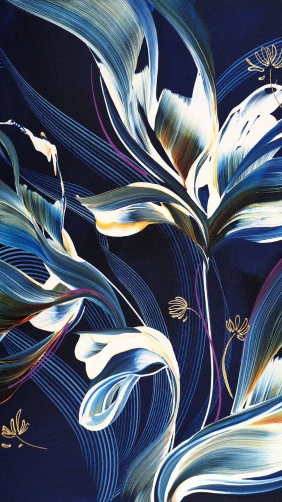 مدل نقاشی گل اکریلیک